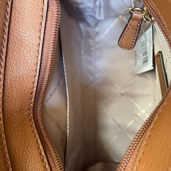 Michael Kors | Bags | Michael Kors Hamilton Small Satchel Shoulder Crossbody Bag Brown Luggage ...